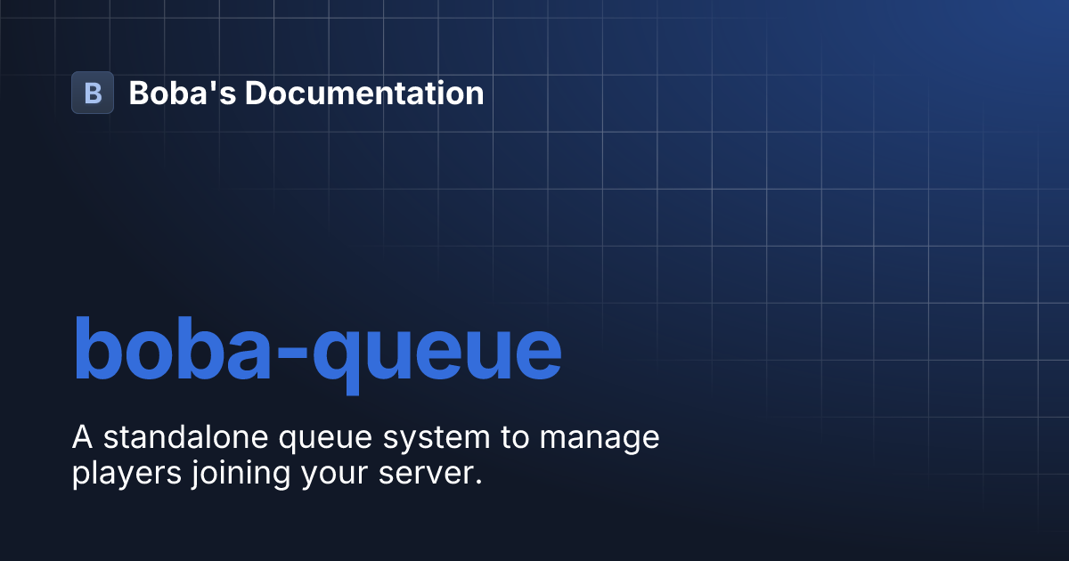 boba-queue | Boba's Documentation